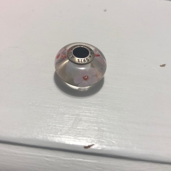 Pandora | Jewelry | Pandora Flower Glass Charm | Poshmark
